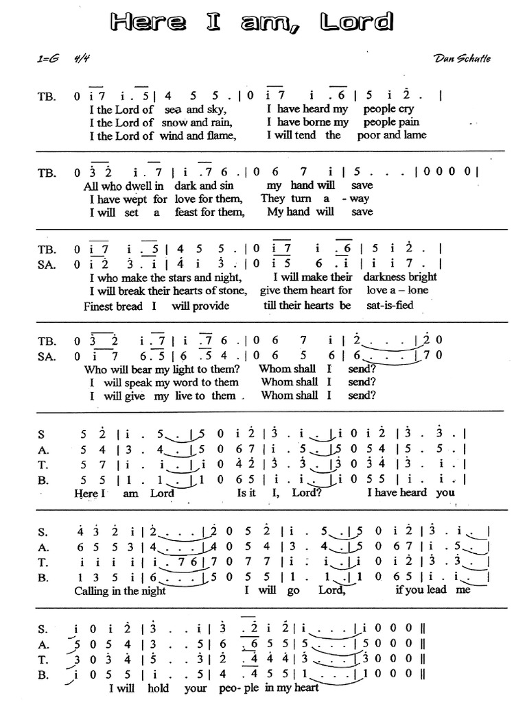 Here I Am Lord | PDF