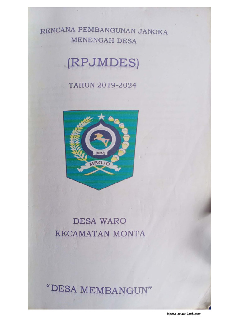 Rpjmdes 2019-2024 27 05 2024 | PDF
