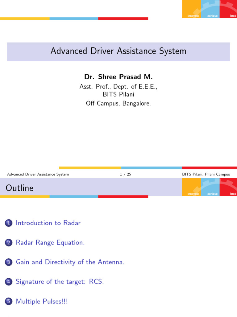 Understanding Radar in ADAS Systems | PDF | Antenna (Radio) | Radar