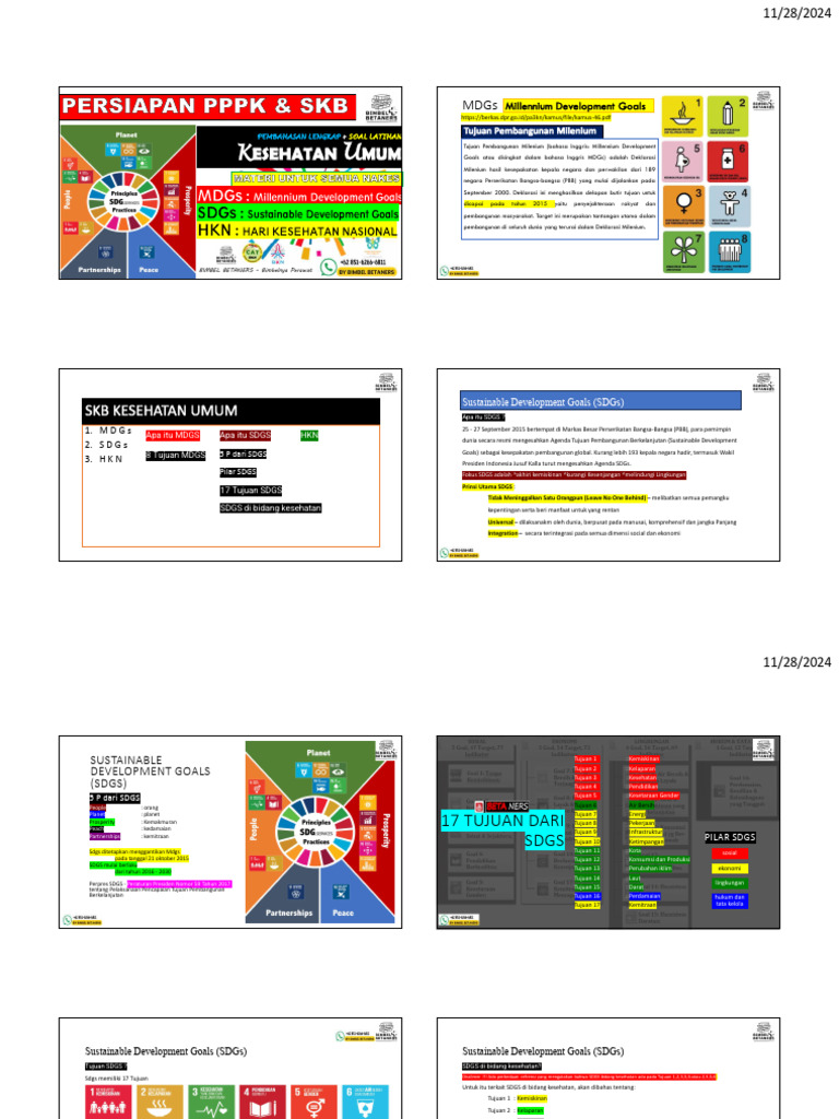 Materi Zoom (MDGS, SDGS, HKN) | PDF