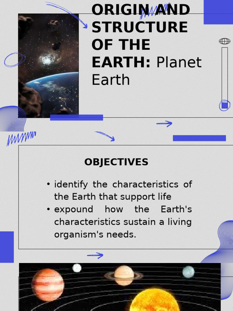 Origin and Structure of The Earth | PDF | Planets | Planetary Habitability