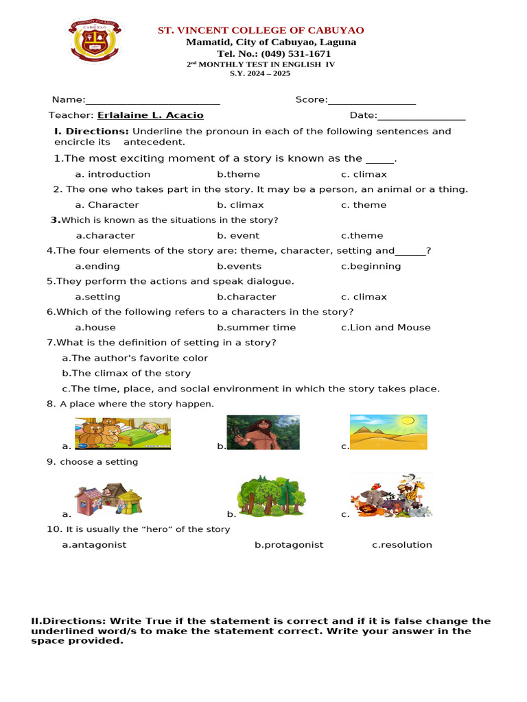 english 1 | PDF | Plot (Narrative)