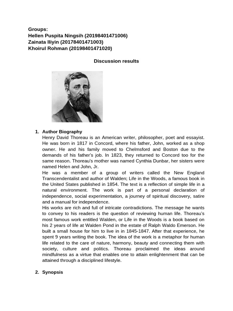 Thoreau's Walden: A Reader's Guide | PDF | Walden | Henry David Thoreau