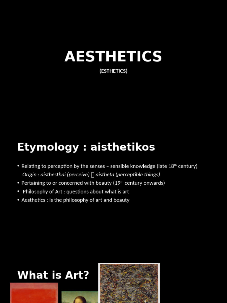 Aesthetics | PDF | Beauty | Aesthetics