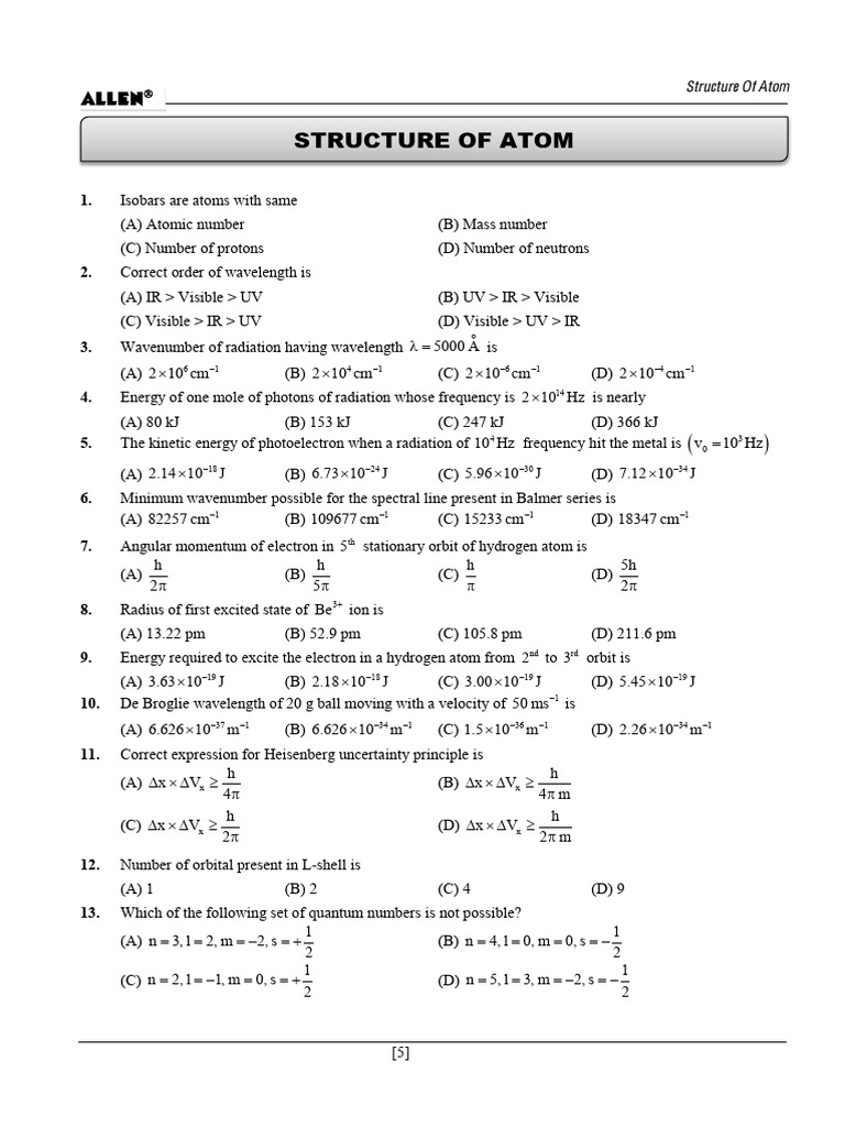 2. Chemistry_ncert Neet Review Module_2024!25!1 | PDF | Electron | Atomic Orbital