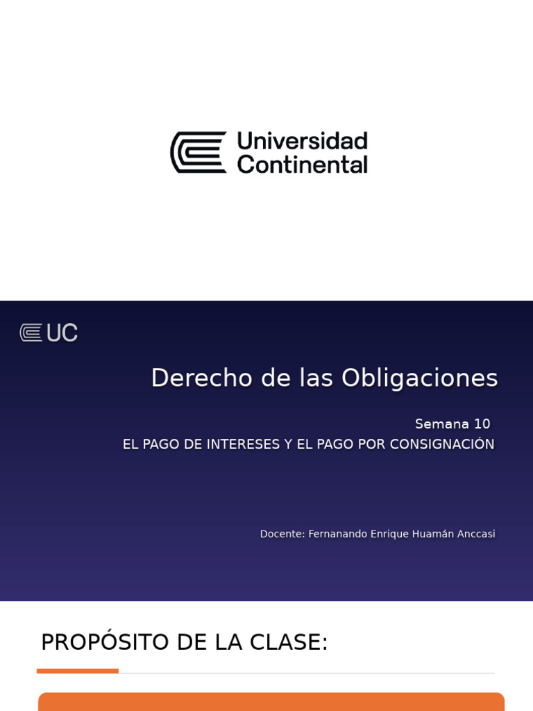 Semana 10. Pago de Intereses y Pago Por Consignación | PDF | Pagos ...