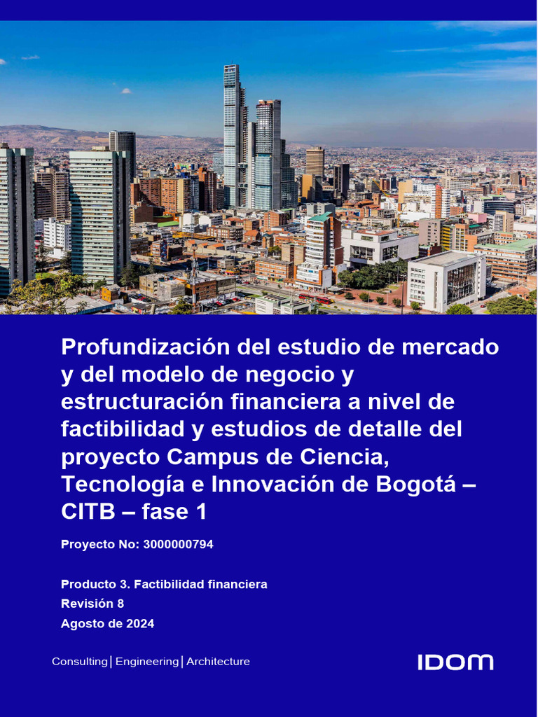 20240814 CTIB Factibilidad financiera R8 | PDF | Estudio de ...