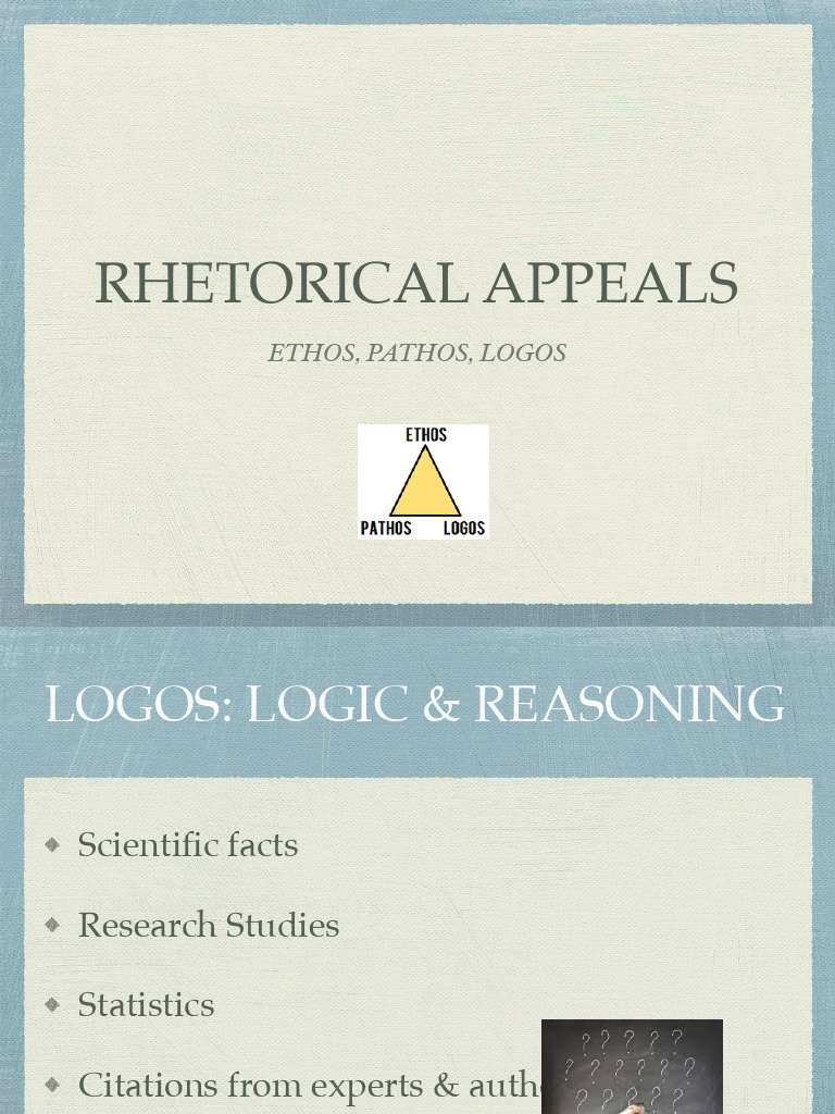 Rhetorical Appeals | PDF