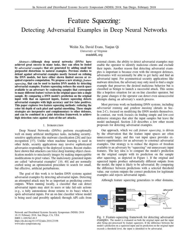 Detecting Adversarial Examples in Deep Neural Networks | PDF | Deep ... Detecting Adversarial Examples in Deep Neural Networks | PDF | Deep ...