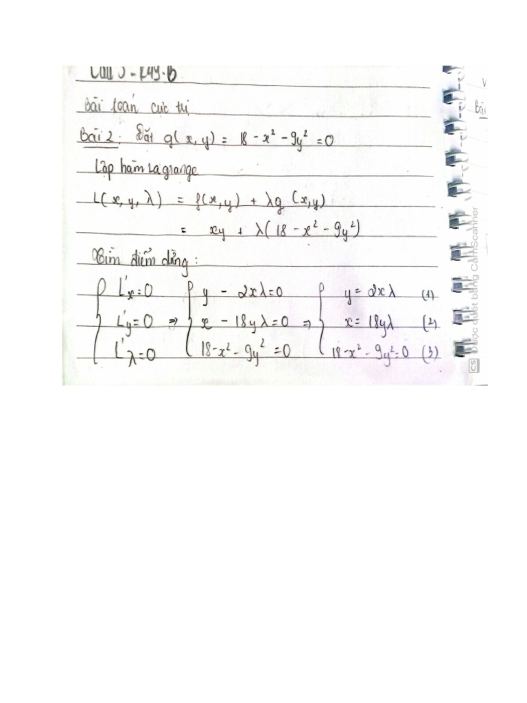 Baitap Cuc Tri Co DK | PDF