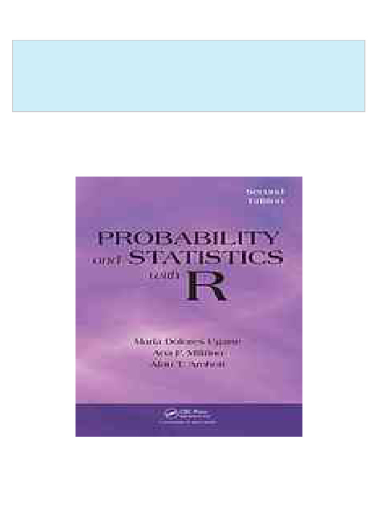 Complete Download Probability and statistics with R Second Edition. Edition Arnholt PDF All ...