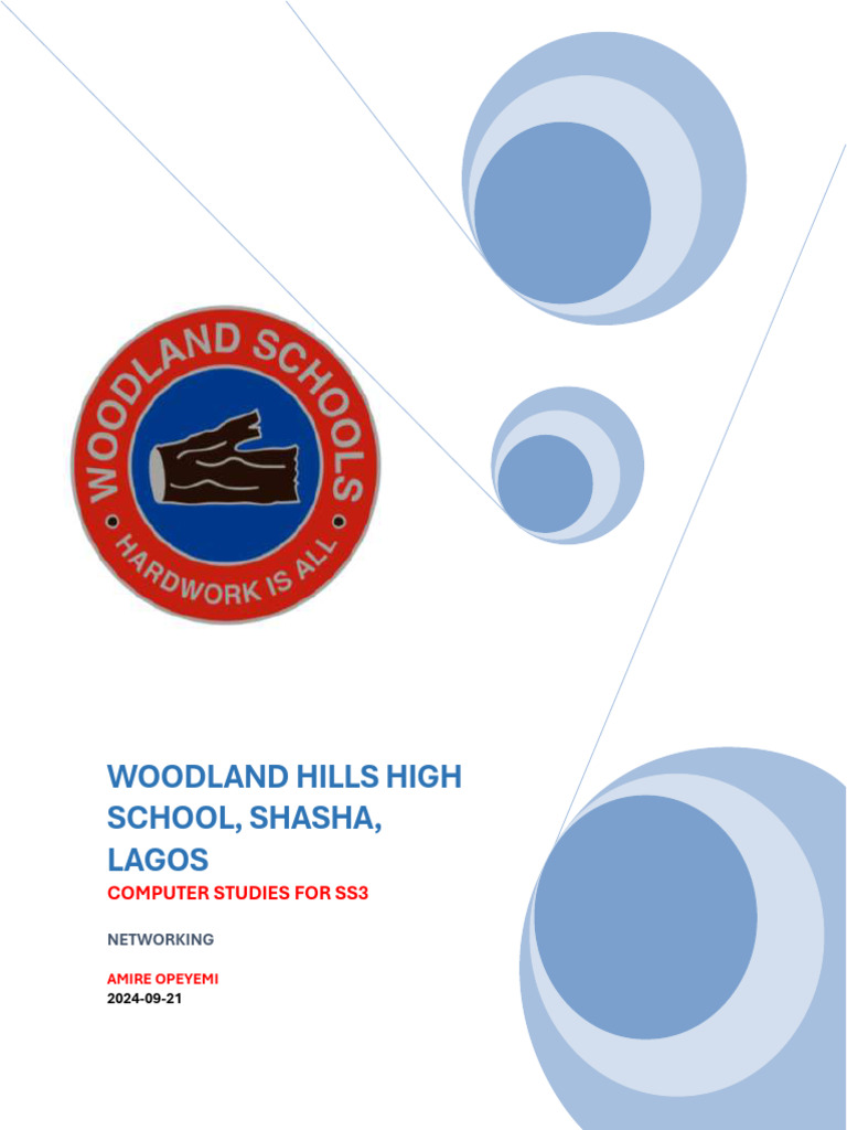 SS3 Computer Note (Week Two) Networking - 082547 | PDF | Network Topology | Computer Network