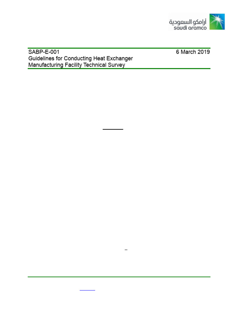SABP-E-001 | PDF | Heat Exchanger | Construction