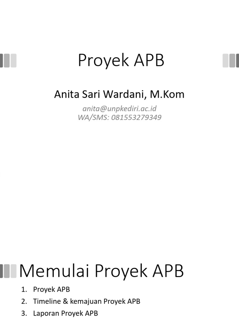 Materi 8 Proyek APB | PDF
