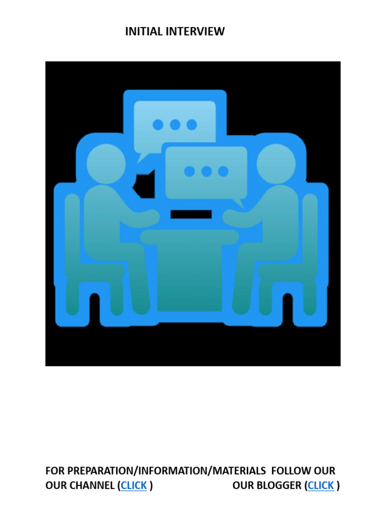 Initial Interview Pdf Pakistan