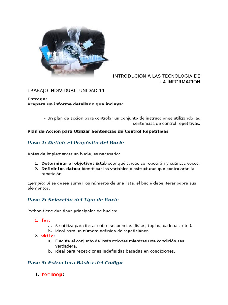 Guía de Bucles en Python | PDF | Python (lenguaje de programación ...