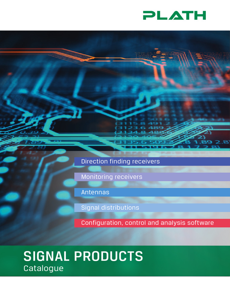 PLATH Signal Products Overview | PDF | Bandwidth (Signal Processing ...