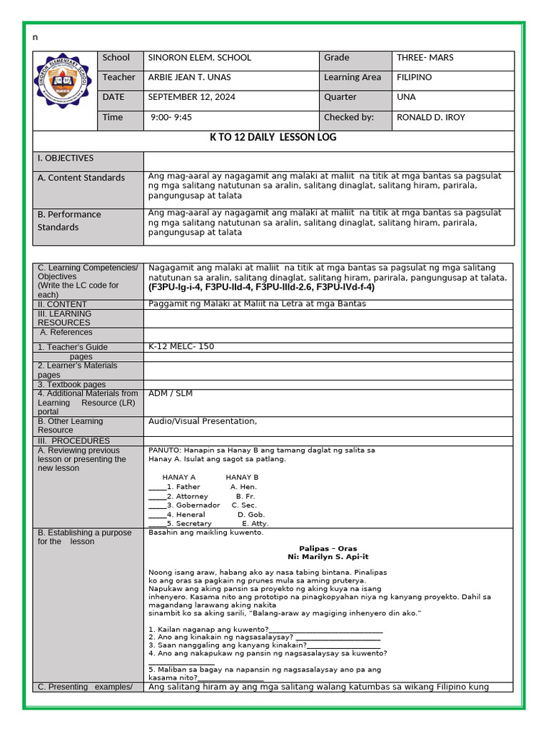Filipino 4 | PDF