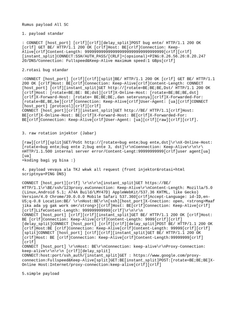 Rumus Payload | PDF | Software | Internet