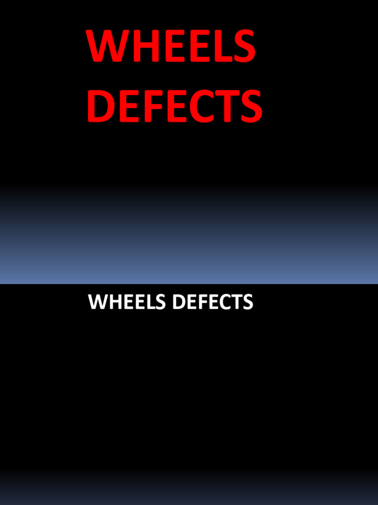 wheel defect | PDF | Tire | Wheel