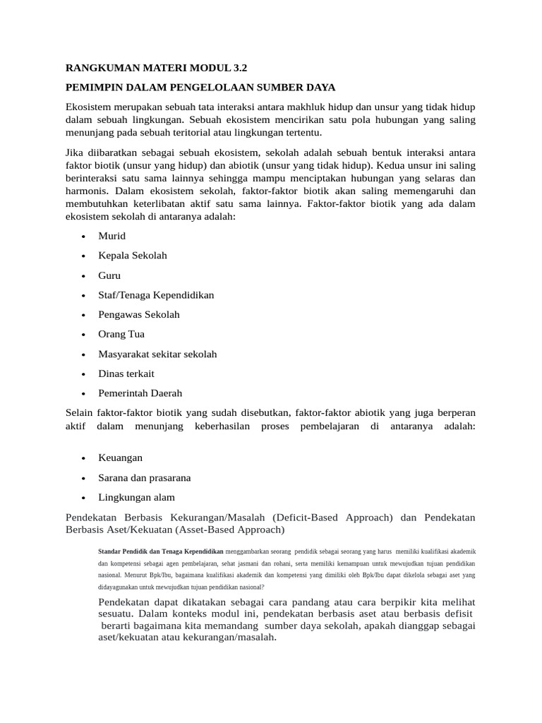 Rangkuman Materi Modul 3 | PDF