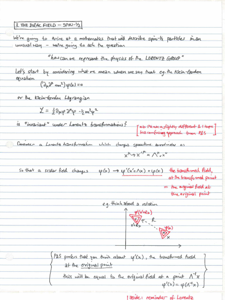 3 Dirac Field | PDF