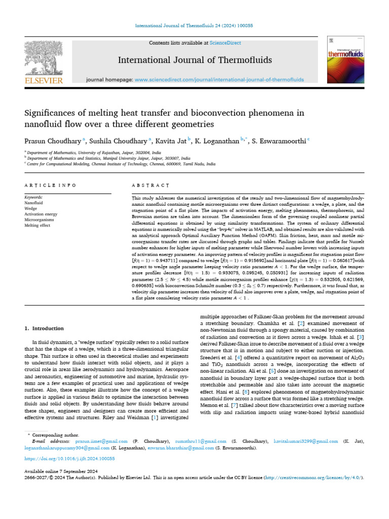 Significances of Melting Heat Transfer and Bioconvecti 2024 ...