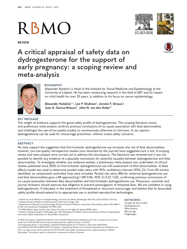 2022 Katalinic Critical Appraisal Of Safety Data On DYD For TM 002