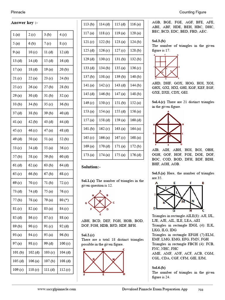84 - COUNTING OF FIGURES - Sol - COUNTING OF FIGURES ENG SOL | PDF | Euclidean Plane Geometry ...