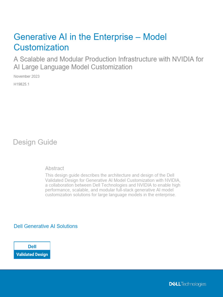 Generative AI Model Customization Guide | PDF | Graphics Processing ...