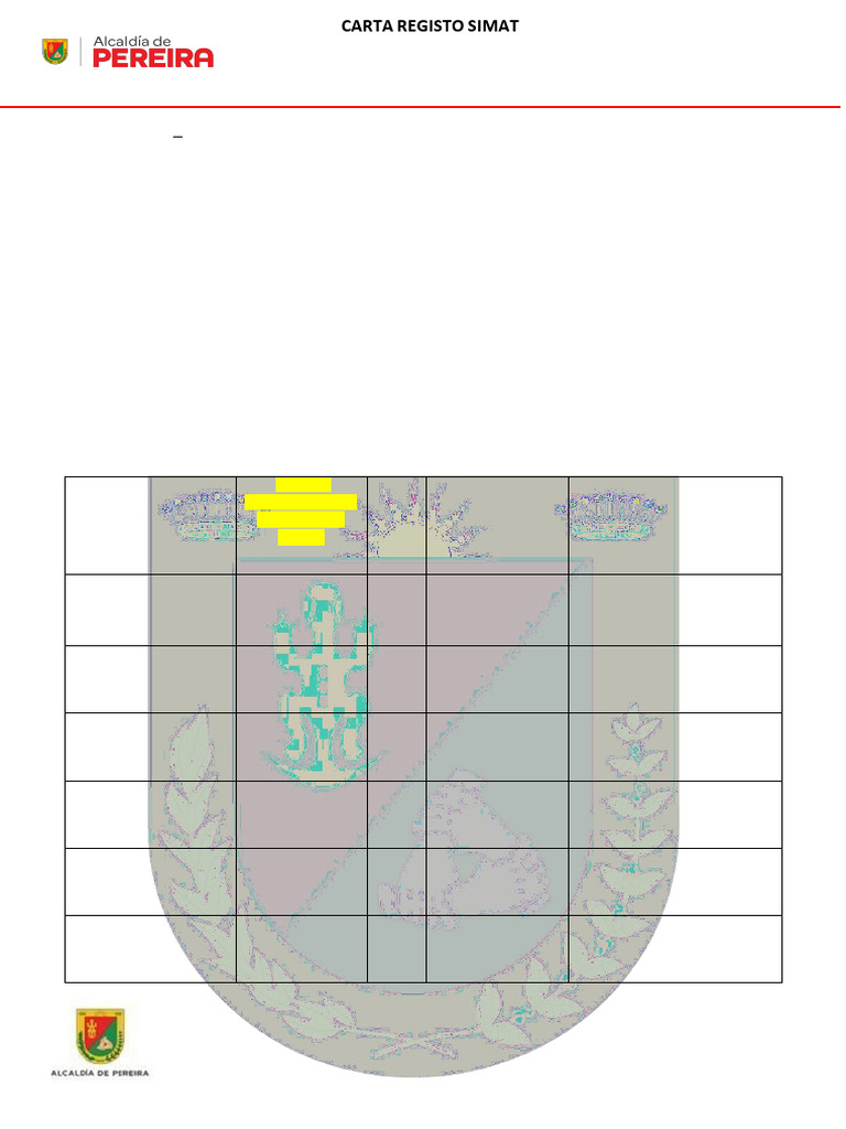 CARTA REGISTRO SIMAT I.E - REMIGIO ANTONIO 2 | PDF