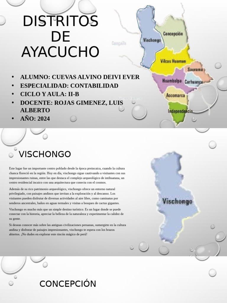 Distritos de Ayacucho | PDF | Perú | Andes