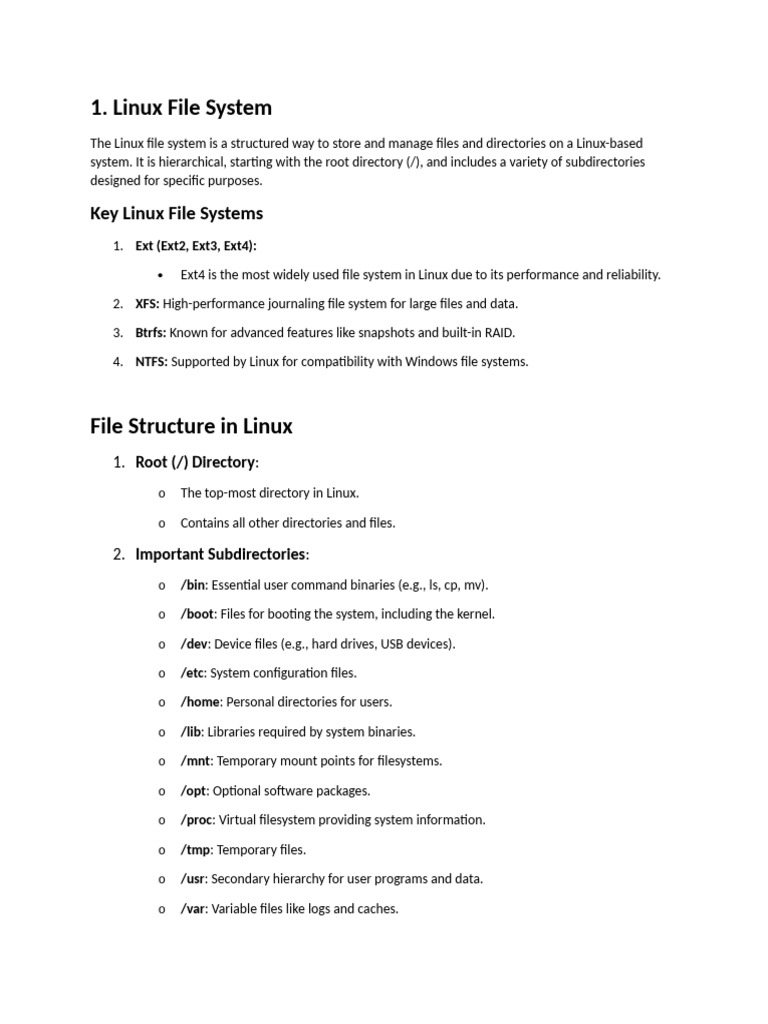 Linux Unit- 3 | PDF | File System | Computer File Linux Unit- 3 | PDF | File System | Computer File