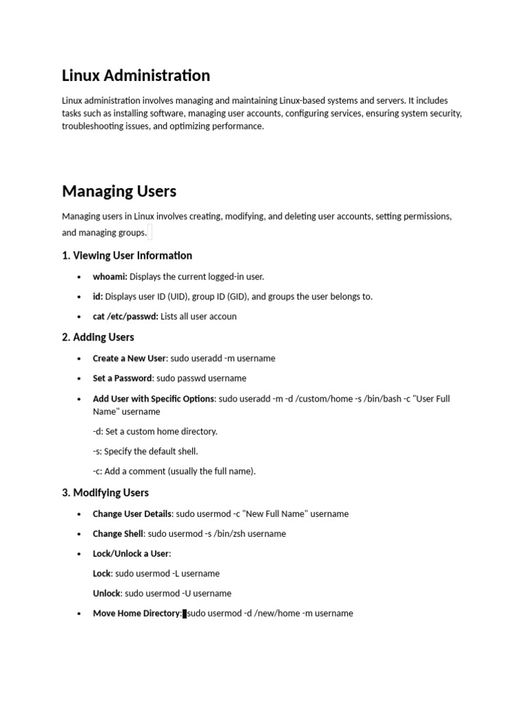 Linux Unit- 4 | PDF | Virtual Machine | Superuser