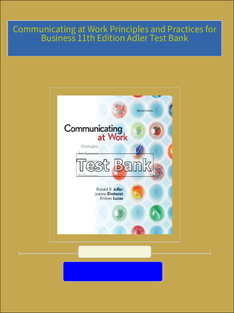 Immediate download Communicating at Work Principles and Practices for ... Immediate download Communicating at Work Principles and Practices for ...