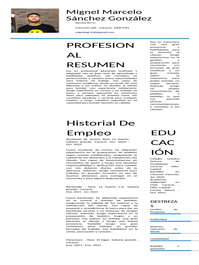 Curriculum Marcelo | PDF