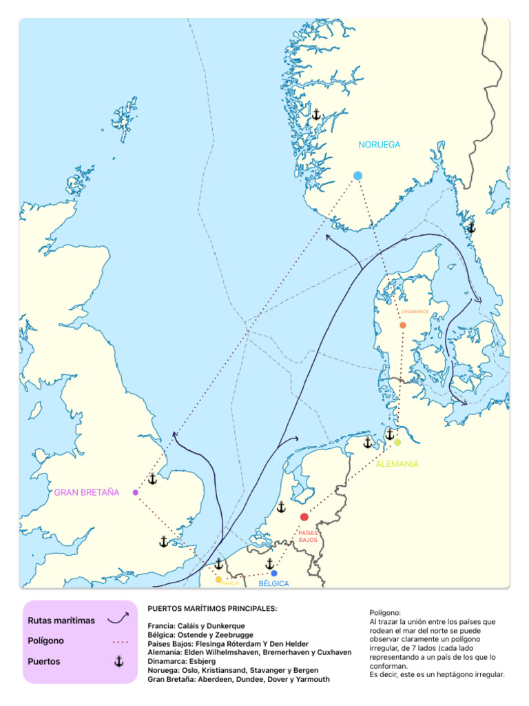 Mapa Mar Del Norte | PDF
