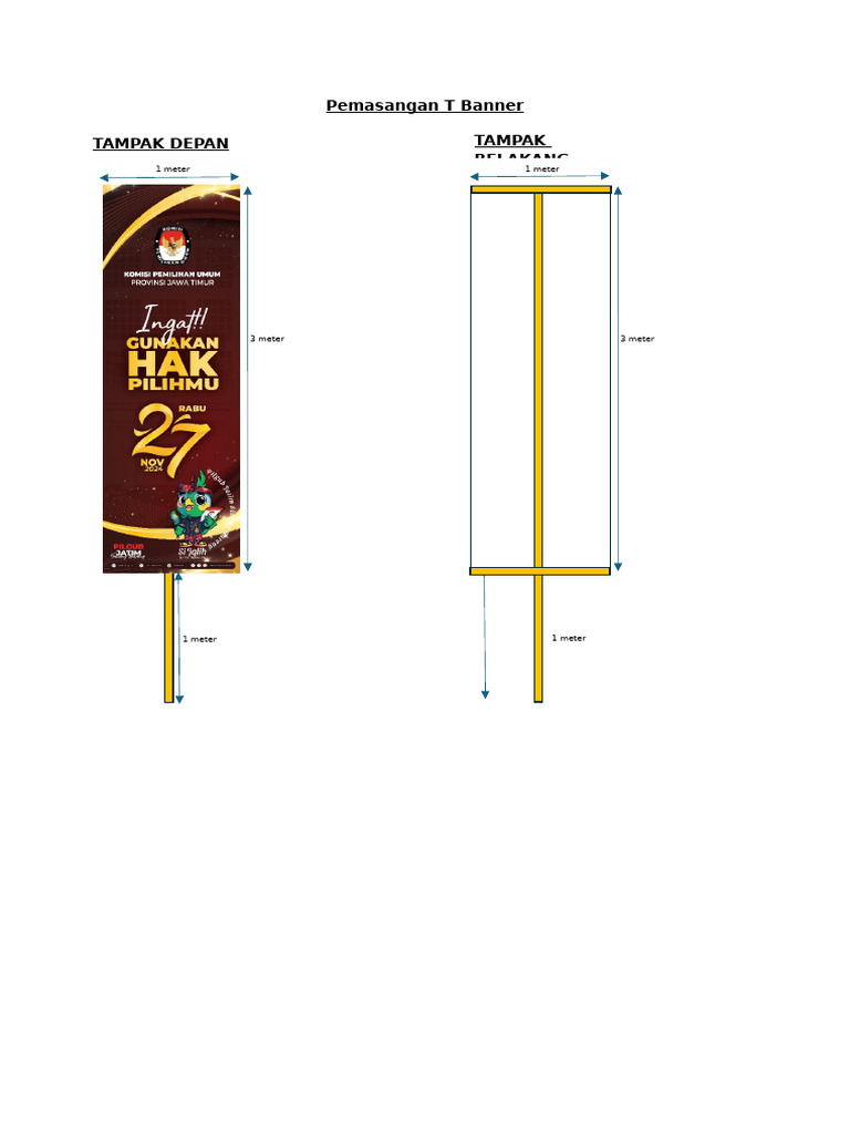 Pemasangan T Banner | PDF
