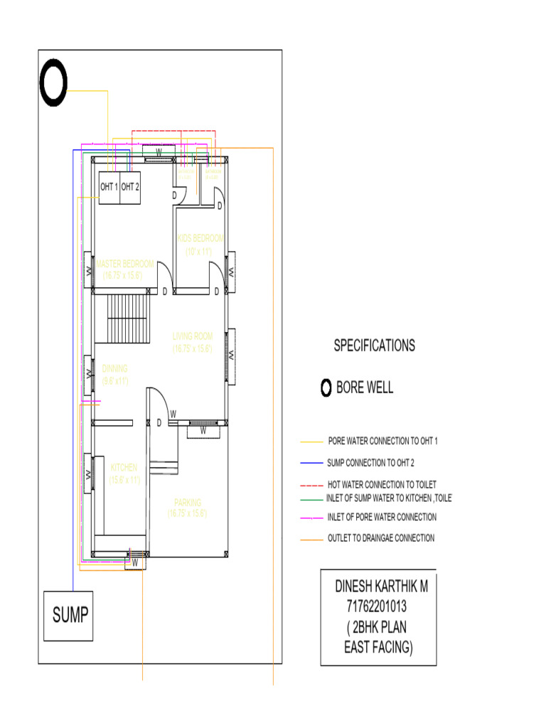 Residential Plumbing Layout Plan | PDF