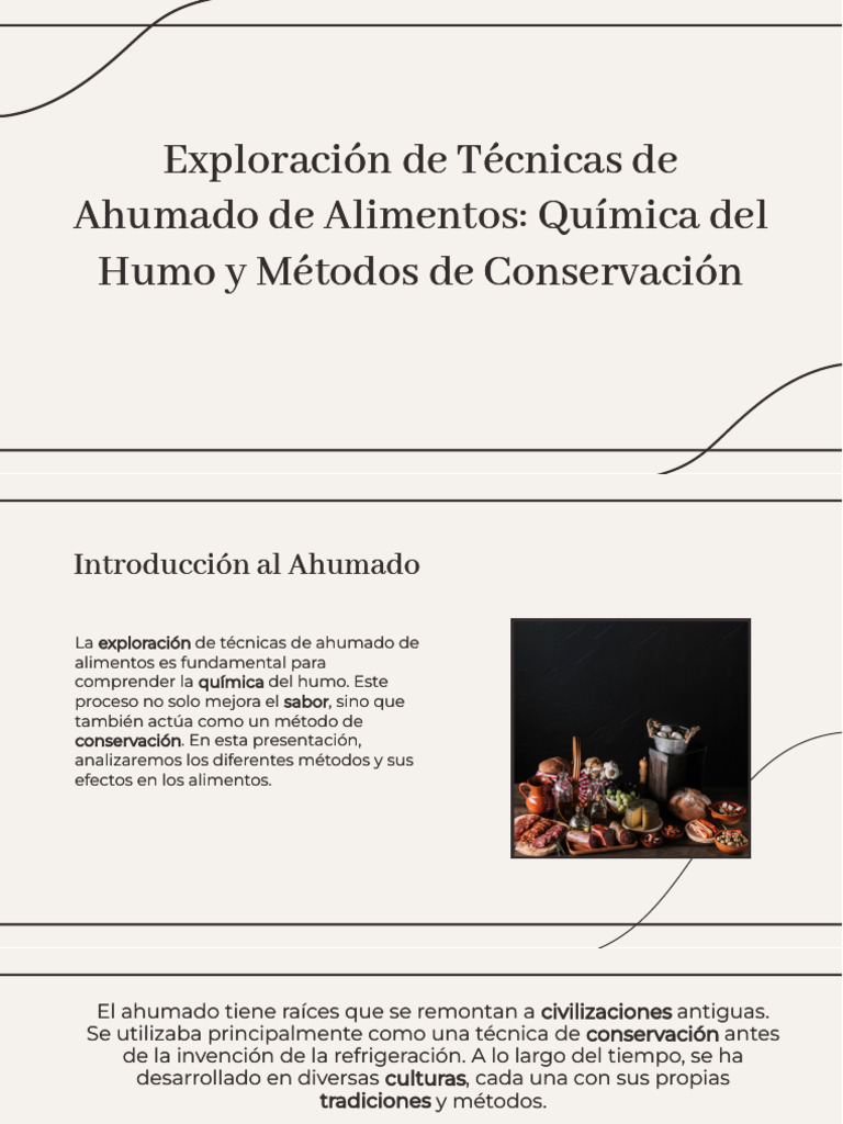 Técnicas de Ahumado y Conservación | PDF | Alimentos | Fumar (cocinar)