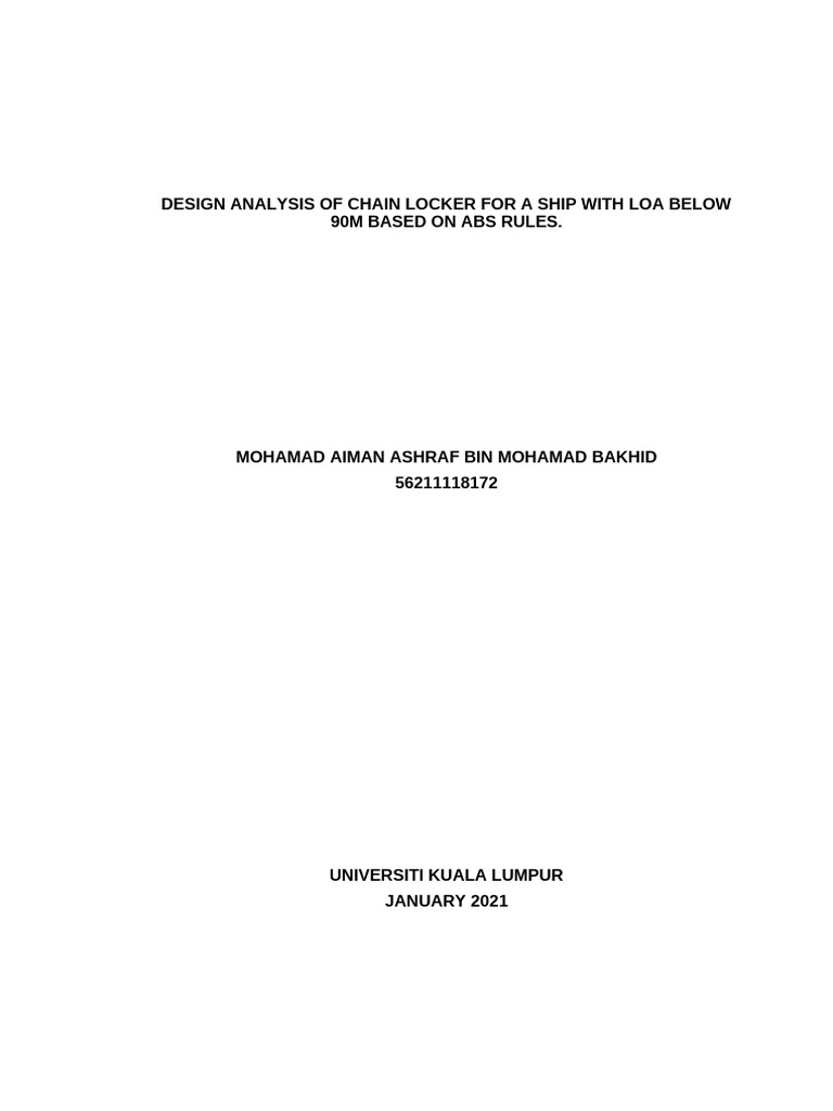 Chain Locker Design for Ships Under 90m | PDF | Anchor | Ships