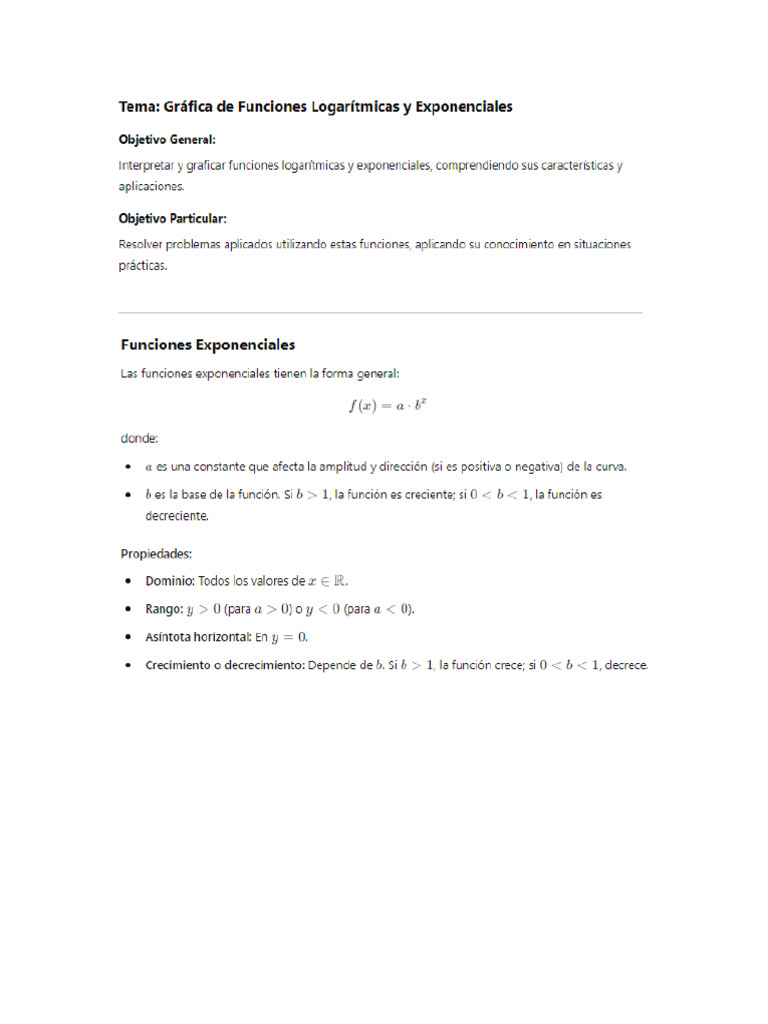 Graficas Exponenciales Logaritmicas y Trigonometricas | PDF