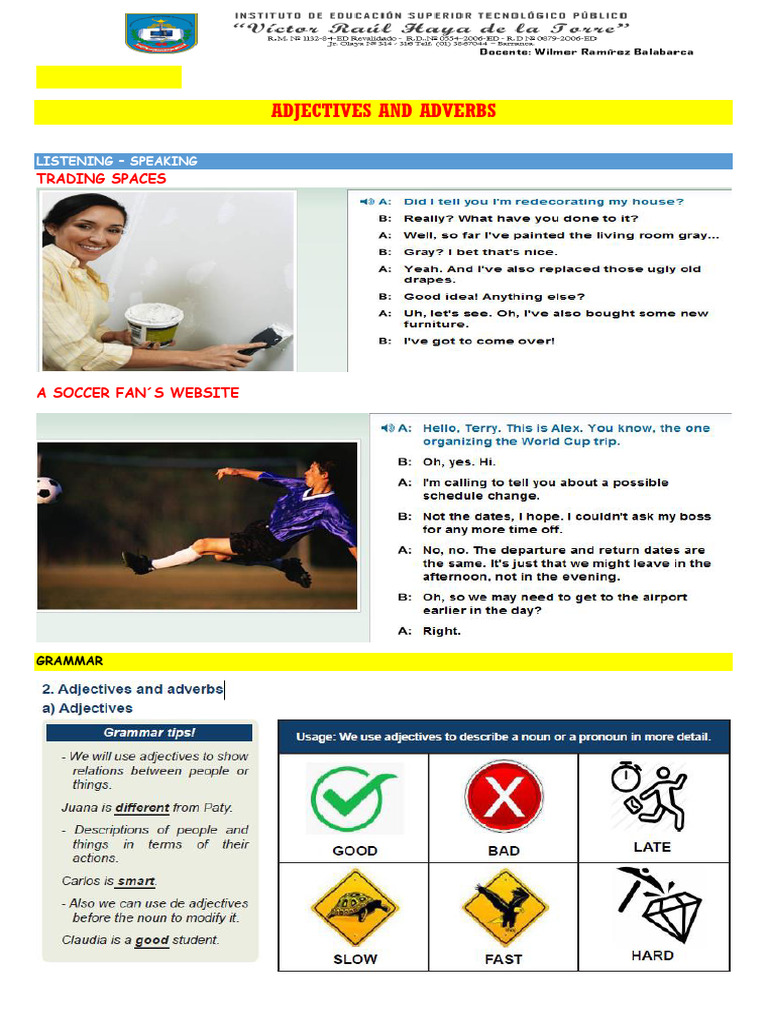 semana 14 ADJ, ADV | PDF