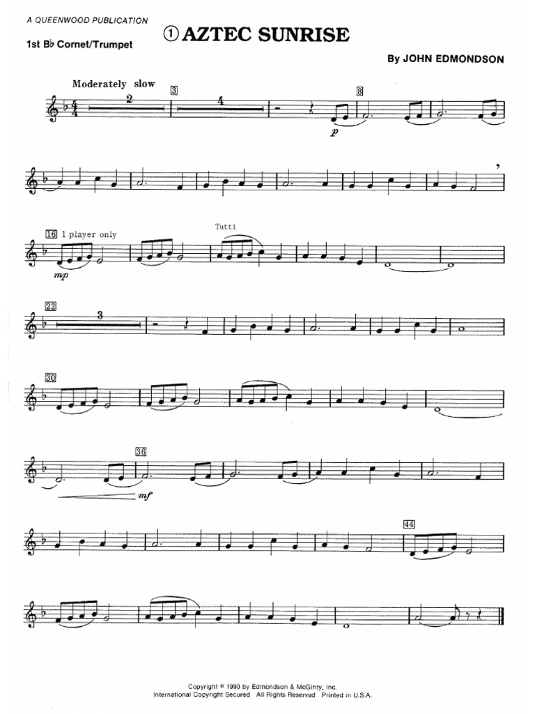 Aztec - Sunrise Trompeta | PDF