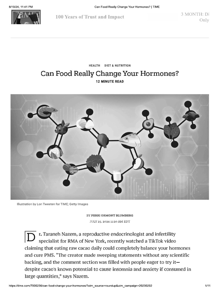 Can Food Really Change Your Hormone | PDF Can Food Really Change Your Hormone | PDF