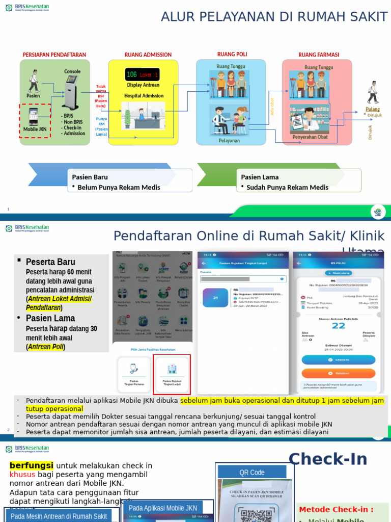 Panduan Antrean RS dengan Mobile JKN | PDF
