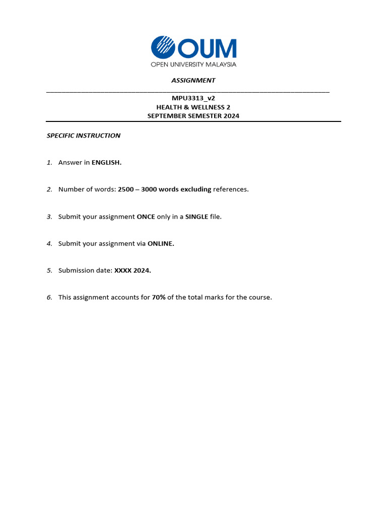 Nutrition and Financial Wellness Assignment | PDF | Healthy Diet | Diet ...
