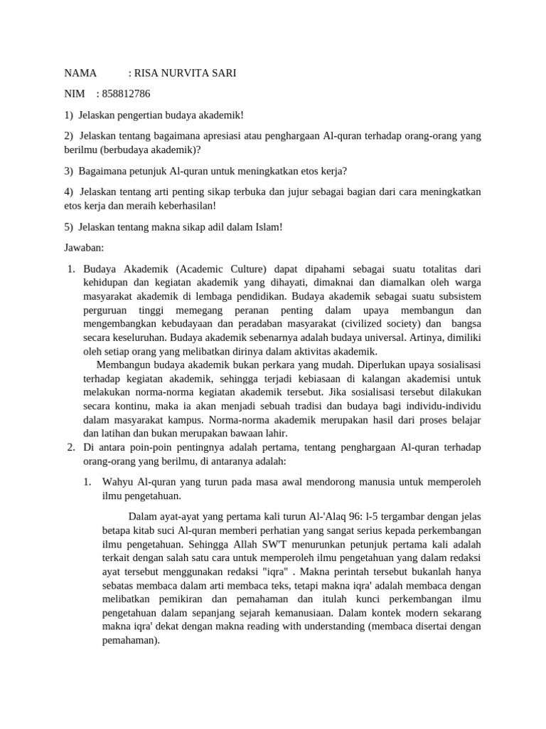 Tugas 3 Pai, Risa Nurvita Sari (858812786) | PDF