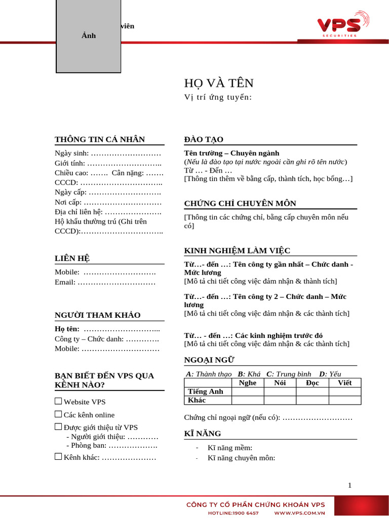 Vps Form CV 2024-786c | PDF
