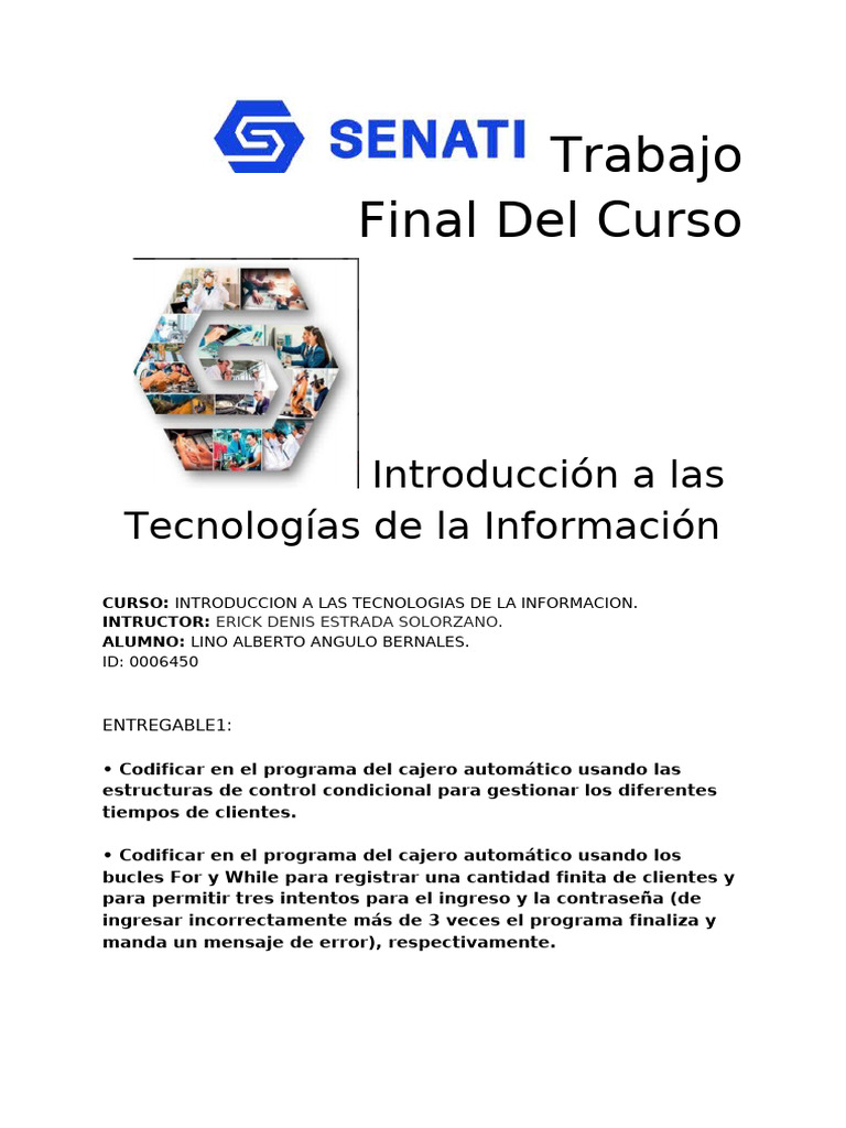 Entregable 01 y 02 | PDF